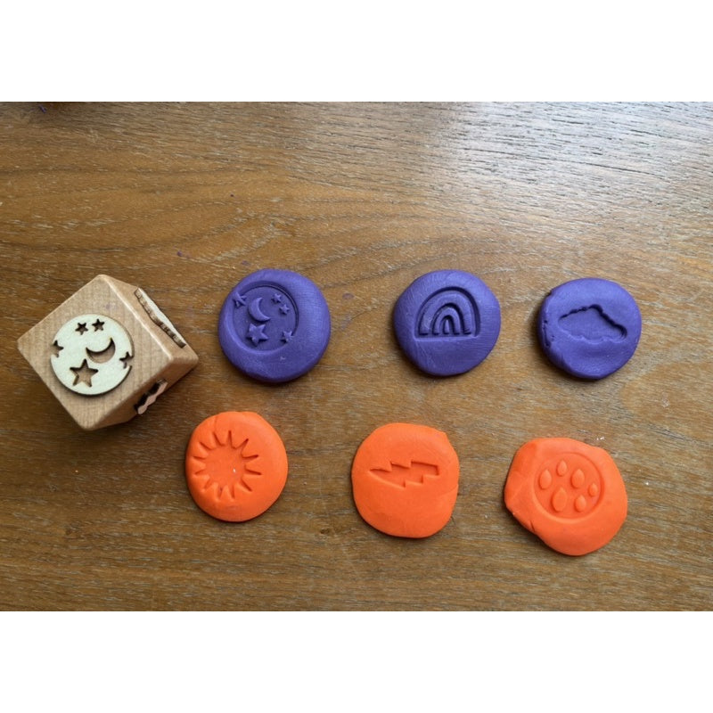 Wooden Playdough Stamp / clay stamp / kinetic stamp / play dough stamp ...