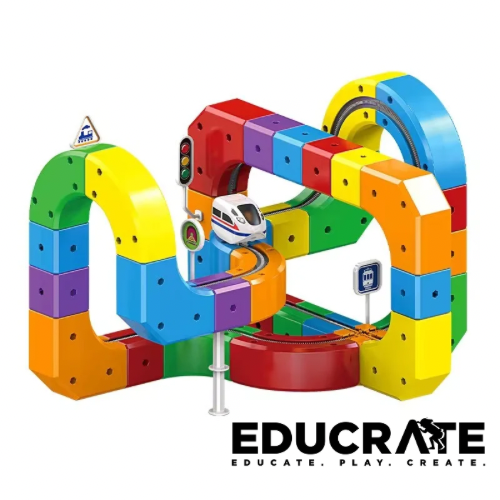 EducratePH Modular Colorful Car Track Building Blocks | Creative Race ...