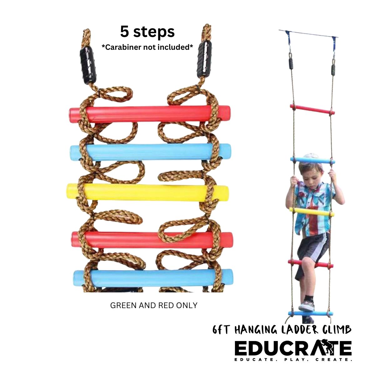 6ft Hanging Ladder Rope for Climbing Kids – Wear Love Babies - EducratePH
