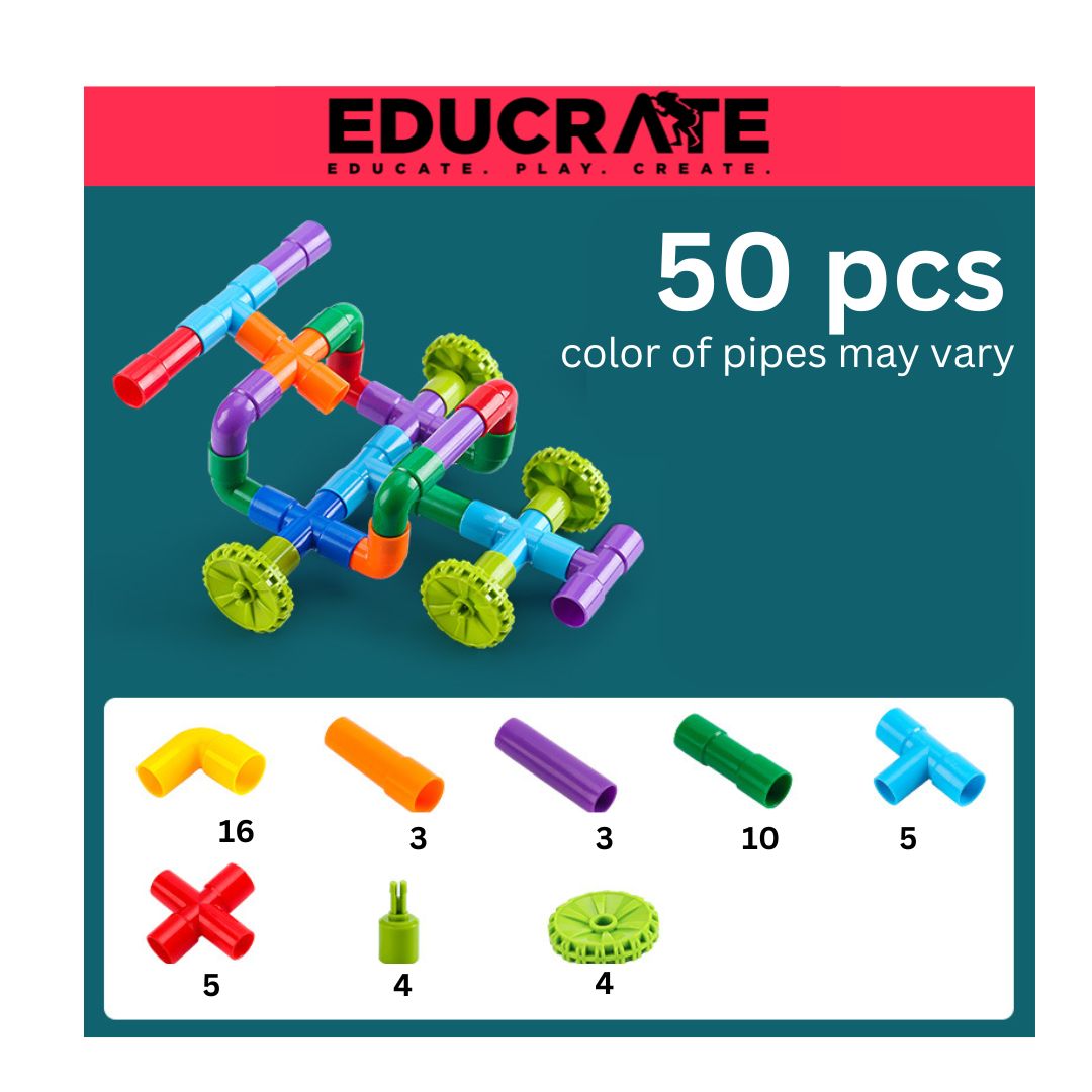 Pipe Tube Building Activity Tub / Construction Pipe – Wear Love Babies ...