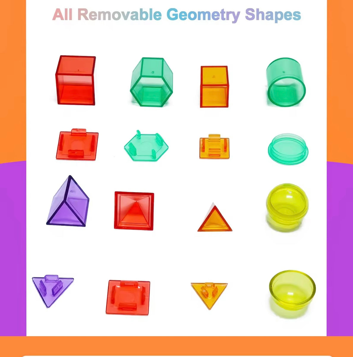 Transparent Geometric Solids – Wear Love Babies - EducratePH
