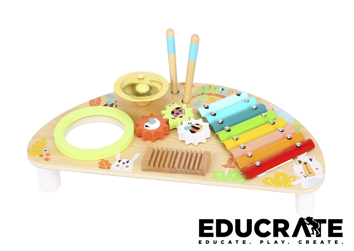 Tooky Toy Multi Function Music Center TKC354A Xylophone Cymbal and Dru ...