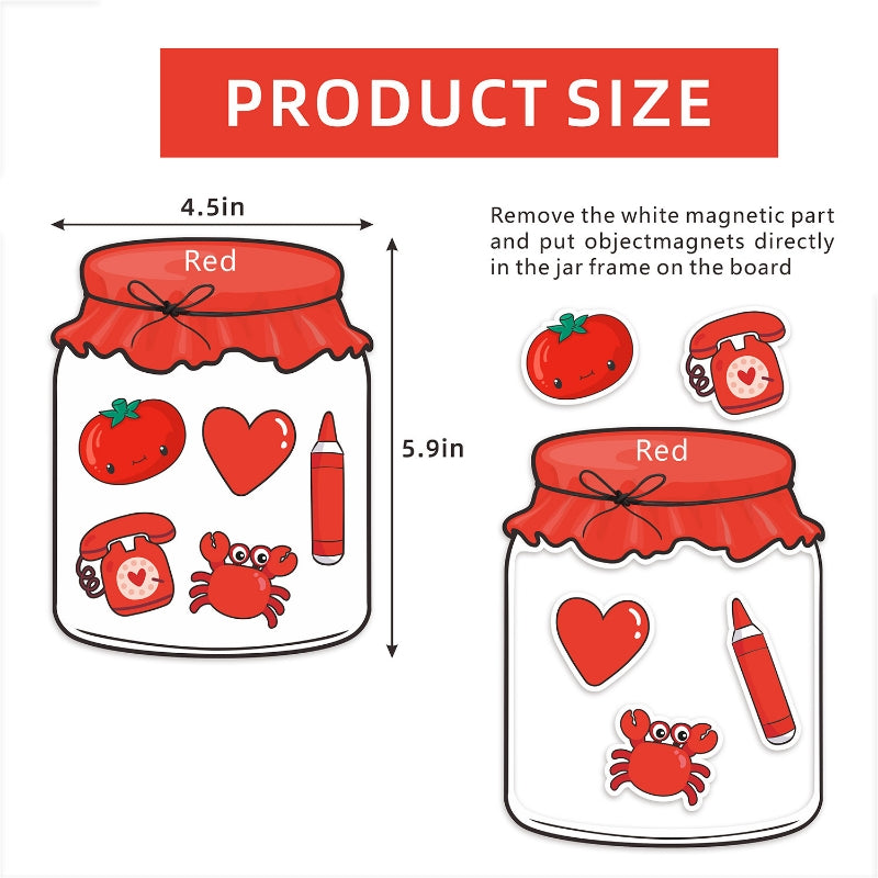 10pcs Magnetic Color Sorting Jar Design – Wear Love Babies - EducratePH