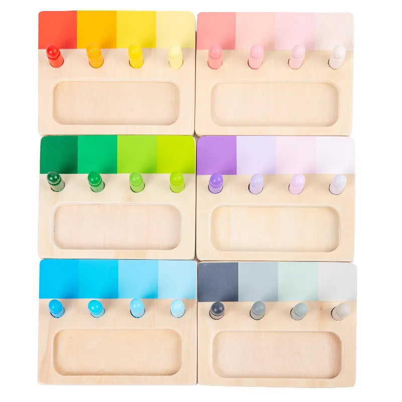Montessori Color Sorting Peg / Preschool color matching sorting – Wear ...