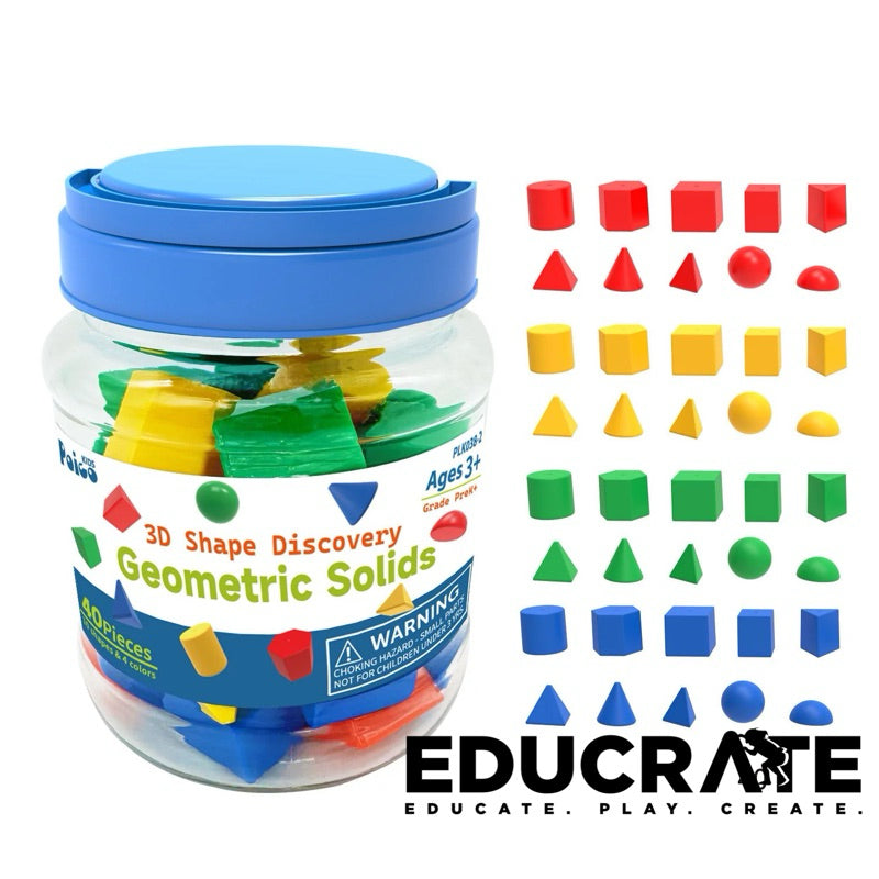 Mini Geometric Solids - Set of 40 – Wear Love Babies - EducratePH