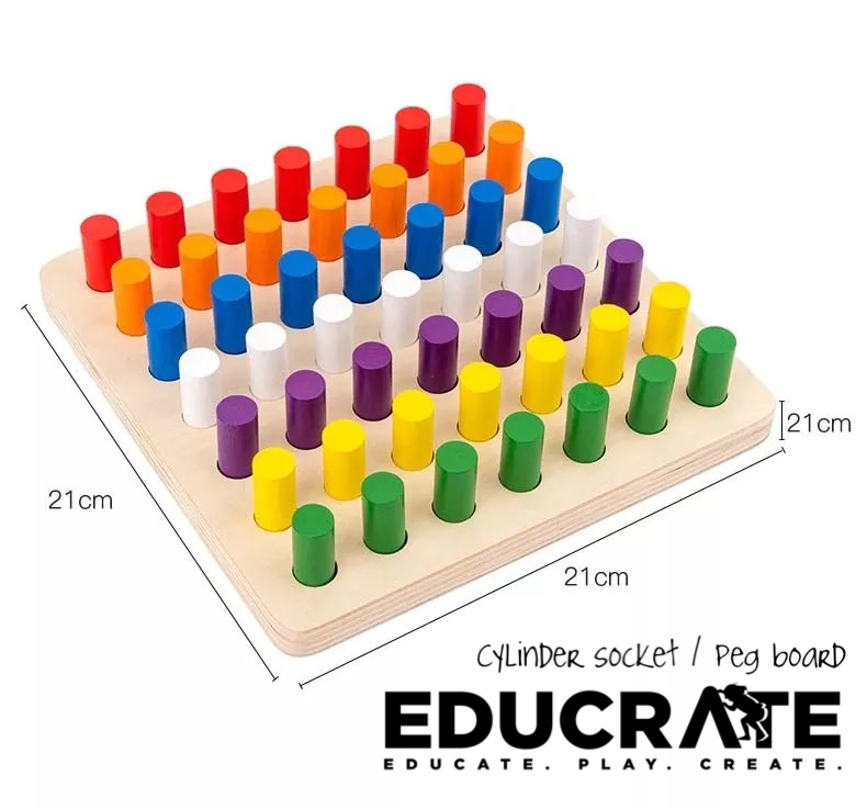 Cylinder Socket / Peg board for toddler – Wear Love Babies - EducratePH