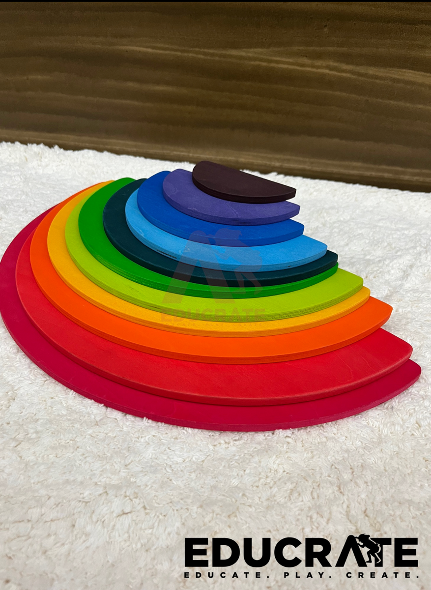 Rainbow Semi Circle stacker – Wear Love Babies - EducratePH